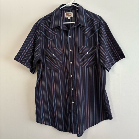 Ely Cattleman | Shirts | Vintage Ely Cattleman Pearl Snap Western Shirt Large | Poshmark